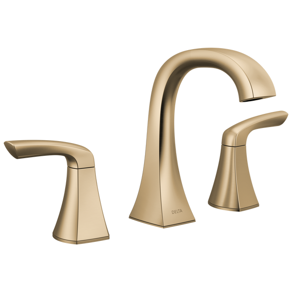 Two Handle Widespread Bathroom Faucet in Champagne Bronze 35895LF-CZ | Delta Faucet