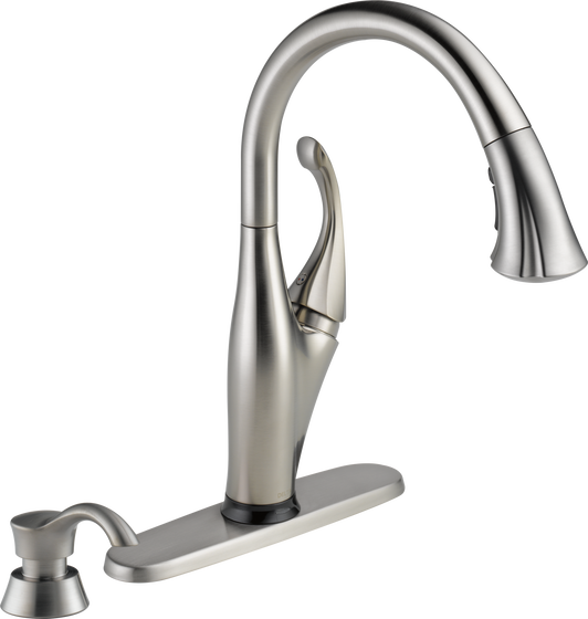 Single Handle Pull-Down Kitchen Faucet with Touch2O® Technology and ...