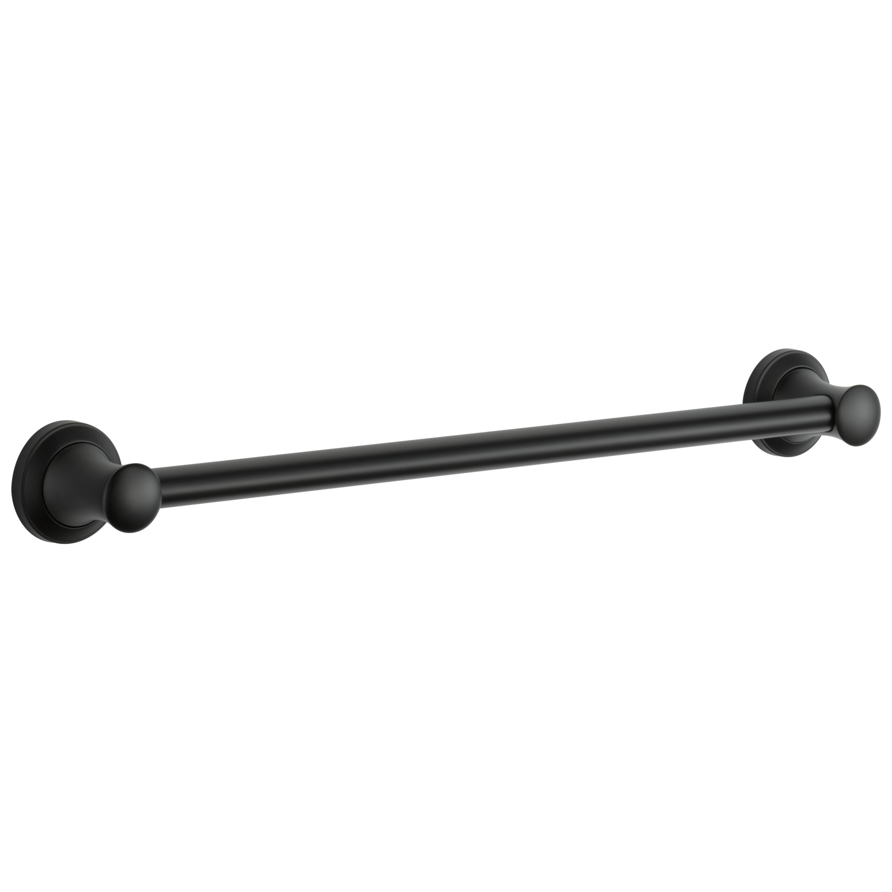 24" Transitional Decorative Grab Bar in Matte Black 41724-BL | Delta Faucet