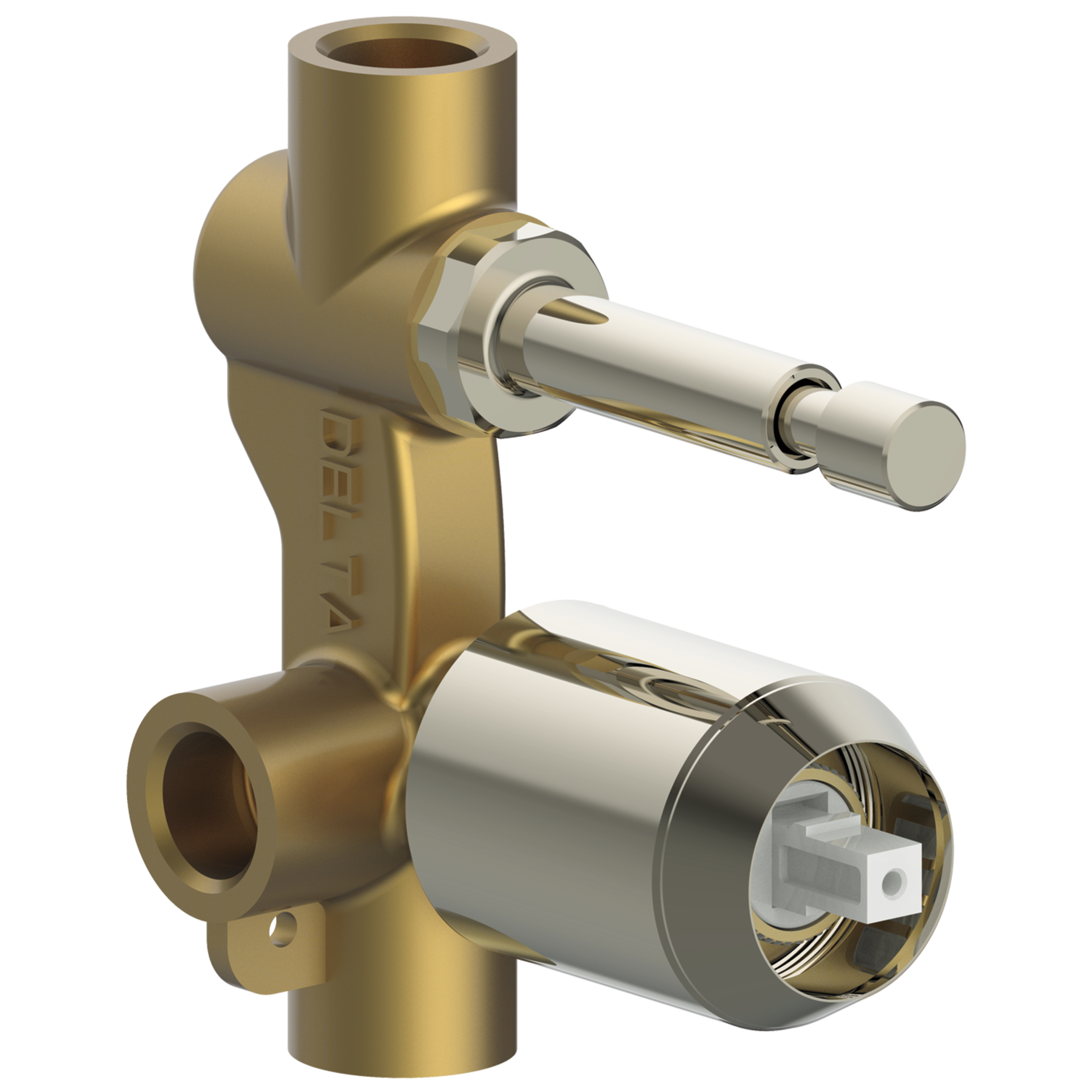 Rough-in w/ push button diverter in Polished Nickel R85300-PN | Delta ...