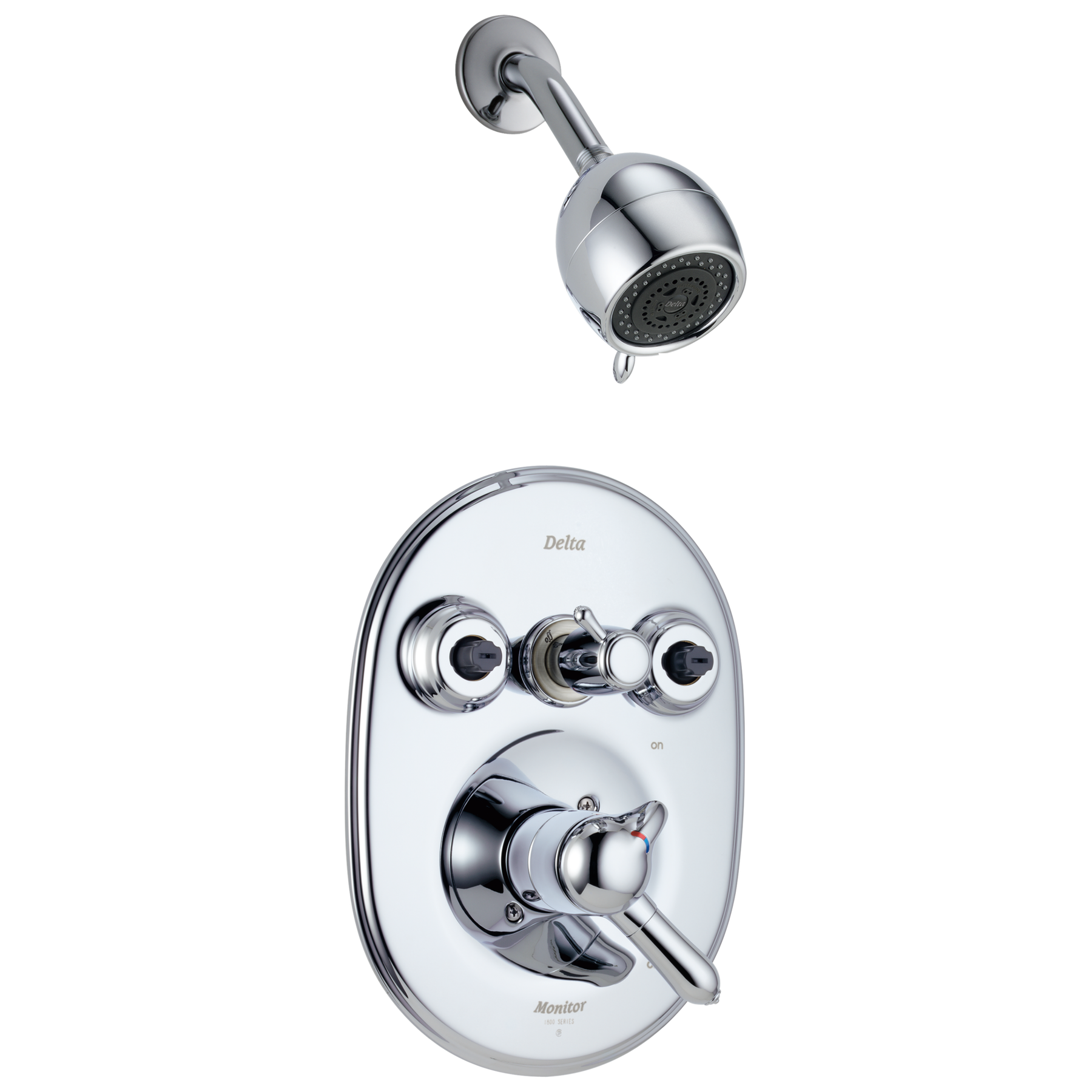 Monitor(R) 18 Series Jetted Shower(TM) Trim in Chrome 1824-74 | Delta ...