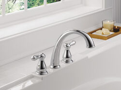 Two Handle Widespread Bathroom Faucet in Chrome 3575LF | Delta Faucet