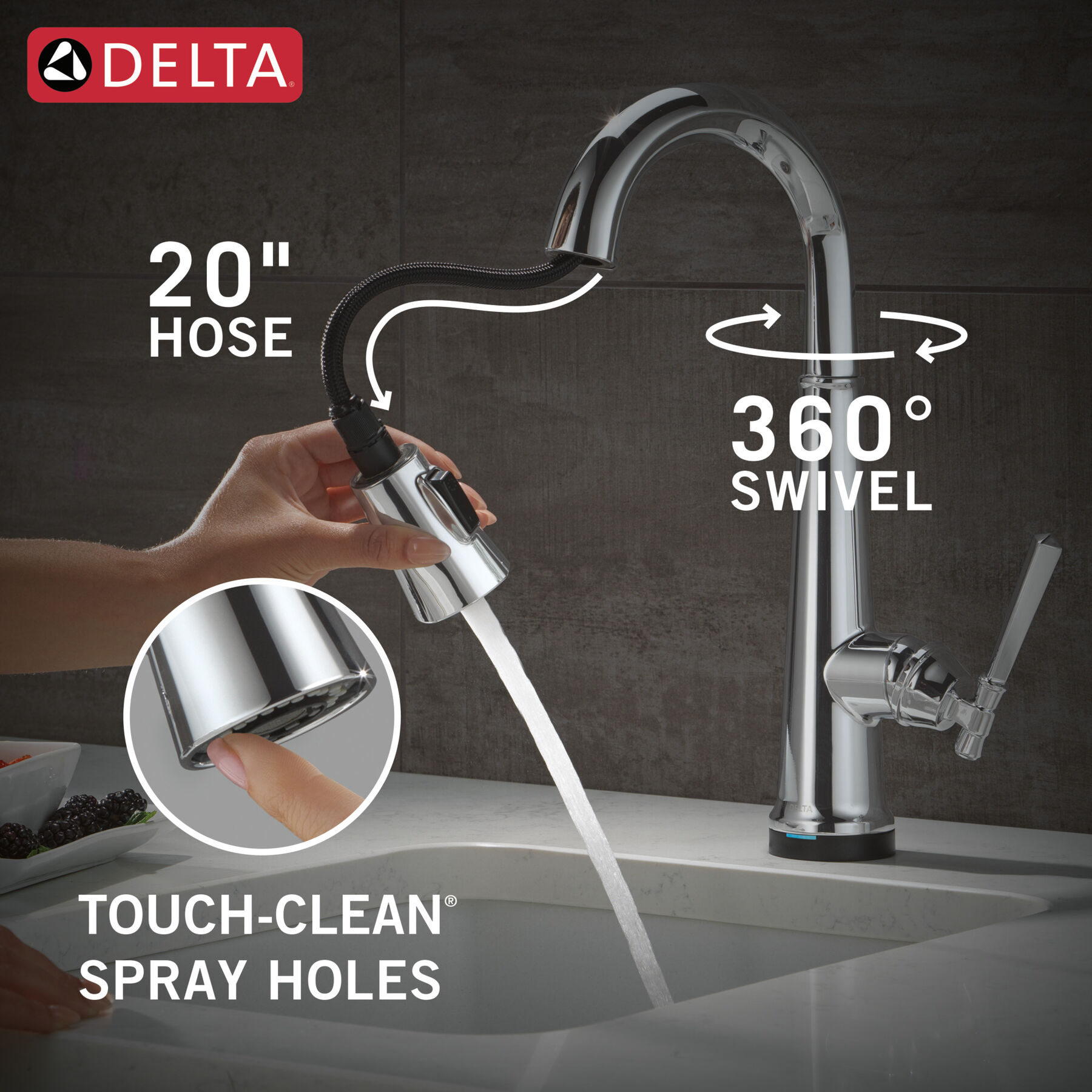 Touch2O® Bar / Prep Faucet with Touchless Technology in Lumicoat ...