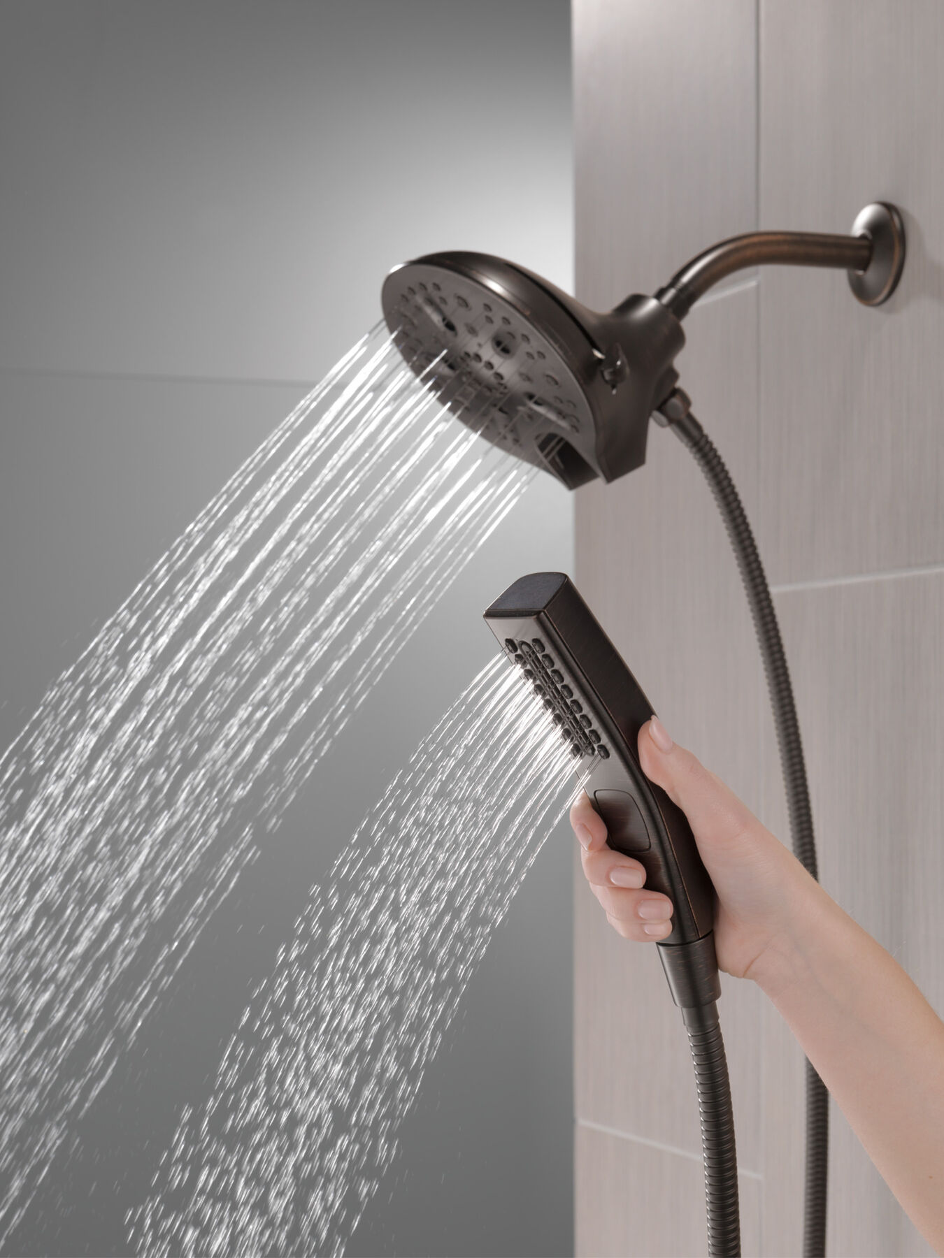 In2ition® H2Okinetic® 5-Setting Two-in-One Shower (Recertified) in ...