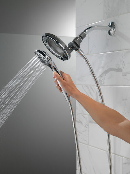 In2ition Dual Shower Head 1.75 GPM 4-Setting in Chrome 75955 | Delta Faucet