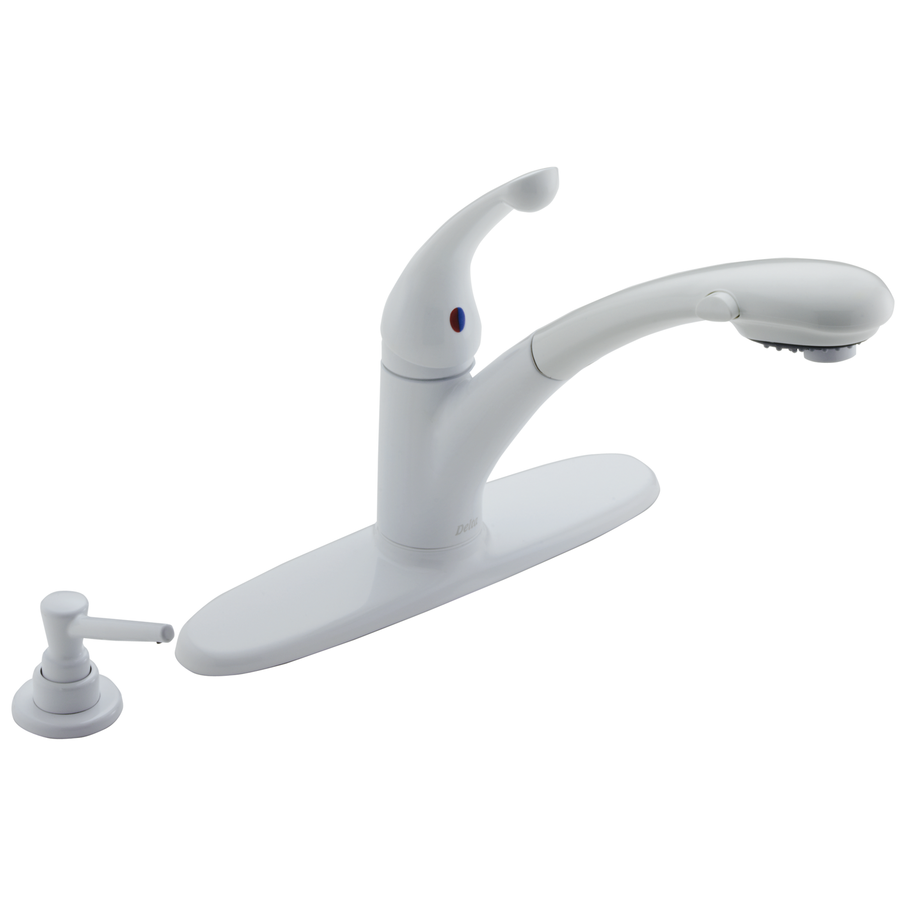 Pull-out Kitchen Faucet in White 470-WH | Delta Faucet