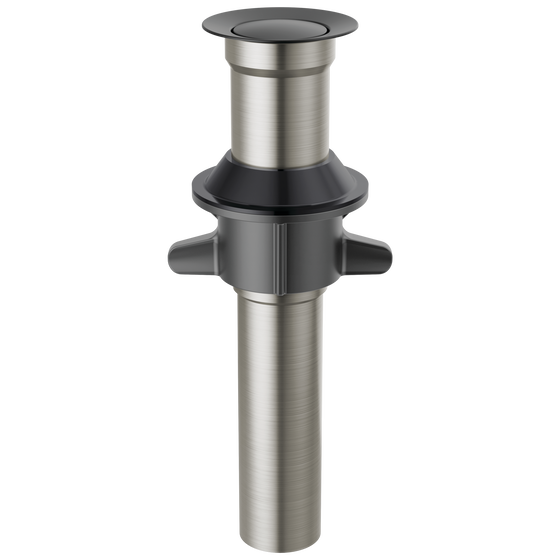 Metal Push-Pop Without Overflow in Matte Black RP101632BL | Delta Faucet