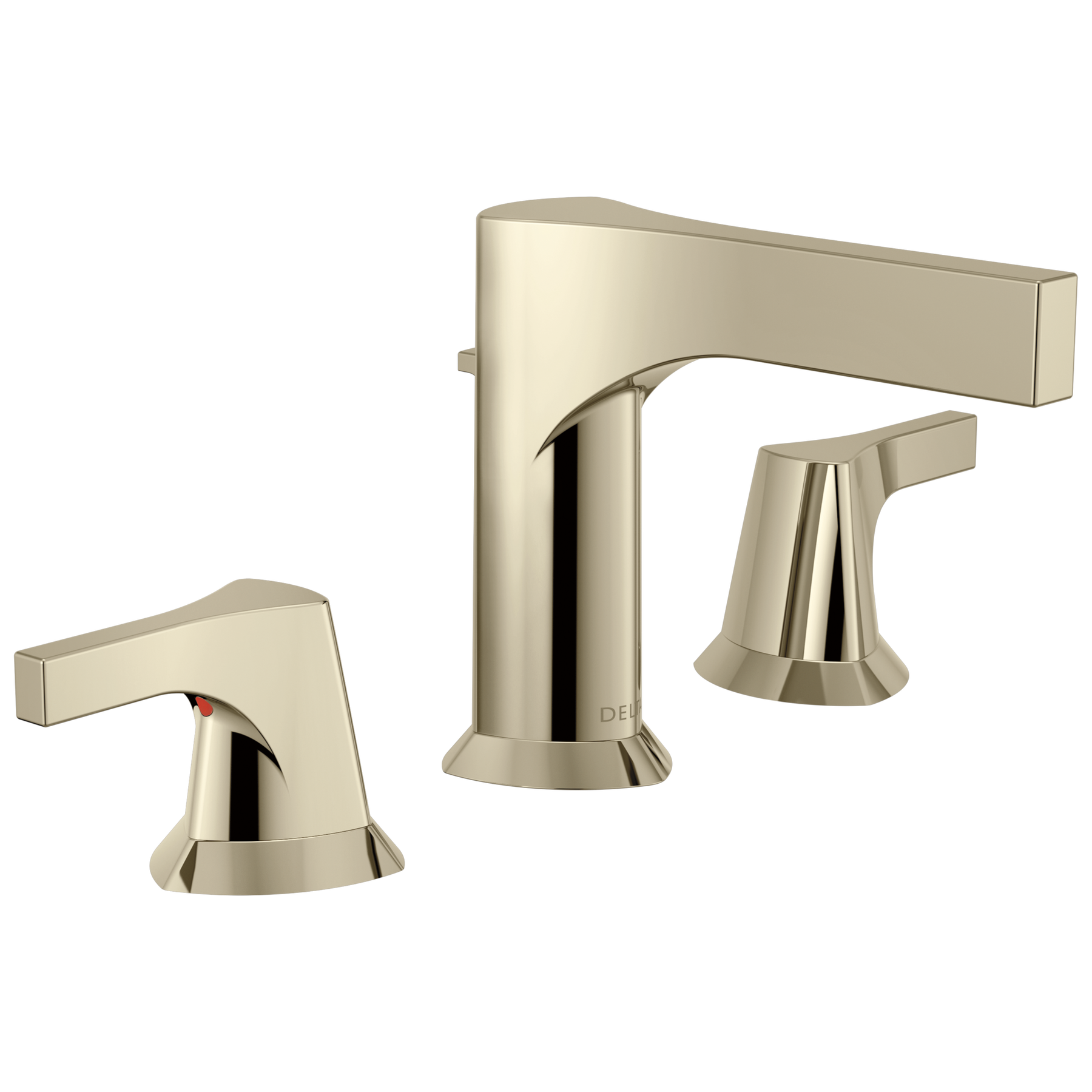 Two Handle Widespread Bathroom Faucet in Polished Nickel 3574-PNMPU-DST | Delta Faucet