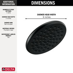 Monitor 14 Series Valve Only Trim in Matte Black T14033-BL | Delta Faucet