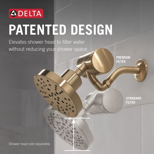 Premium Shower Filter Attachment in Champagne Bronze 5SF100-CZ | Delta ...