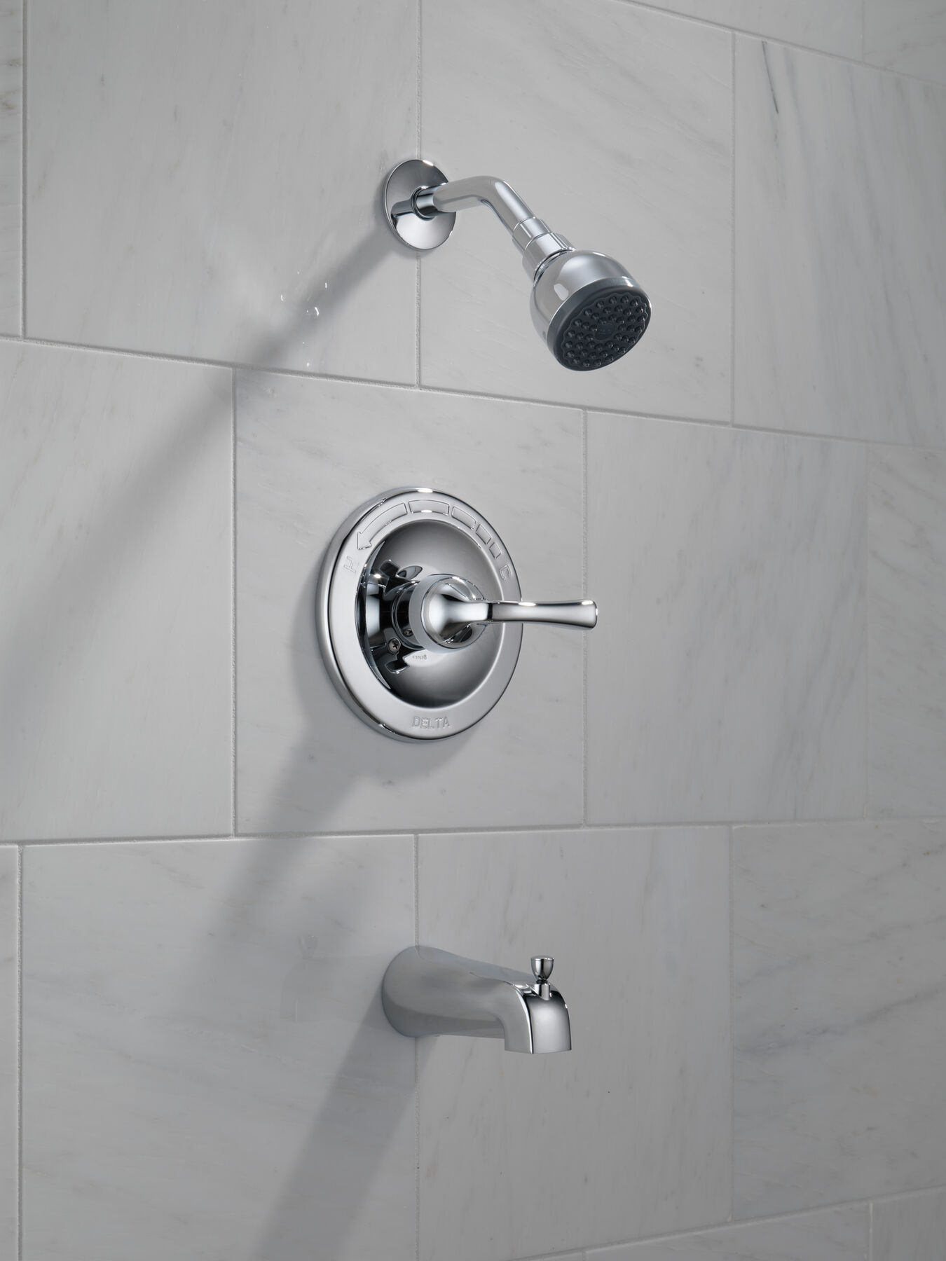 Single Handle Tub and Shower in Chrome B114900C | Delta Faucet