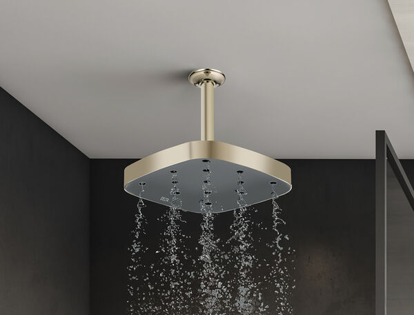 10" Square Single Function H2Okinetic® Showerhead in Polished Nickel ...
