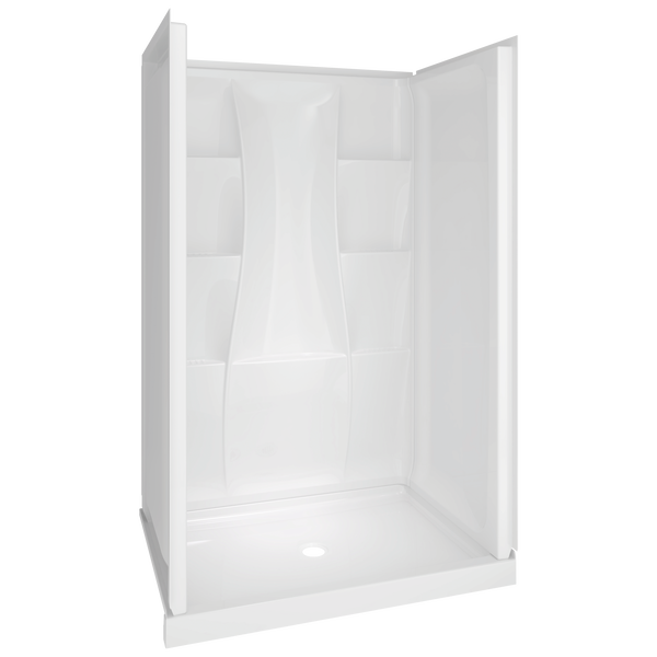 48" X 34" Shower Wall Set in High Gloss White 40084 | Delta Faucet
