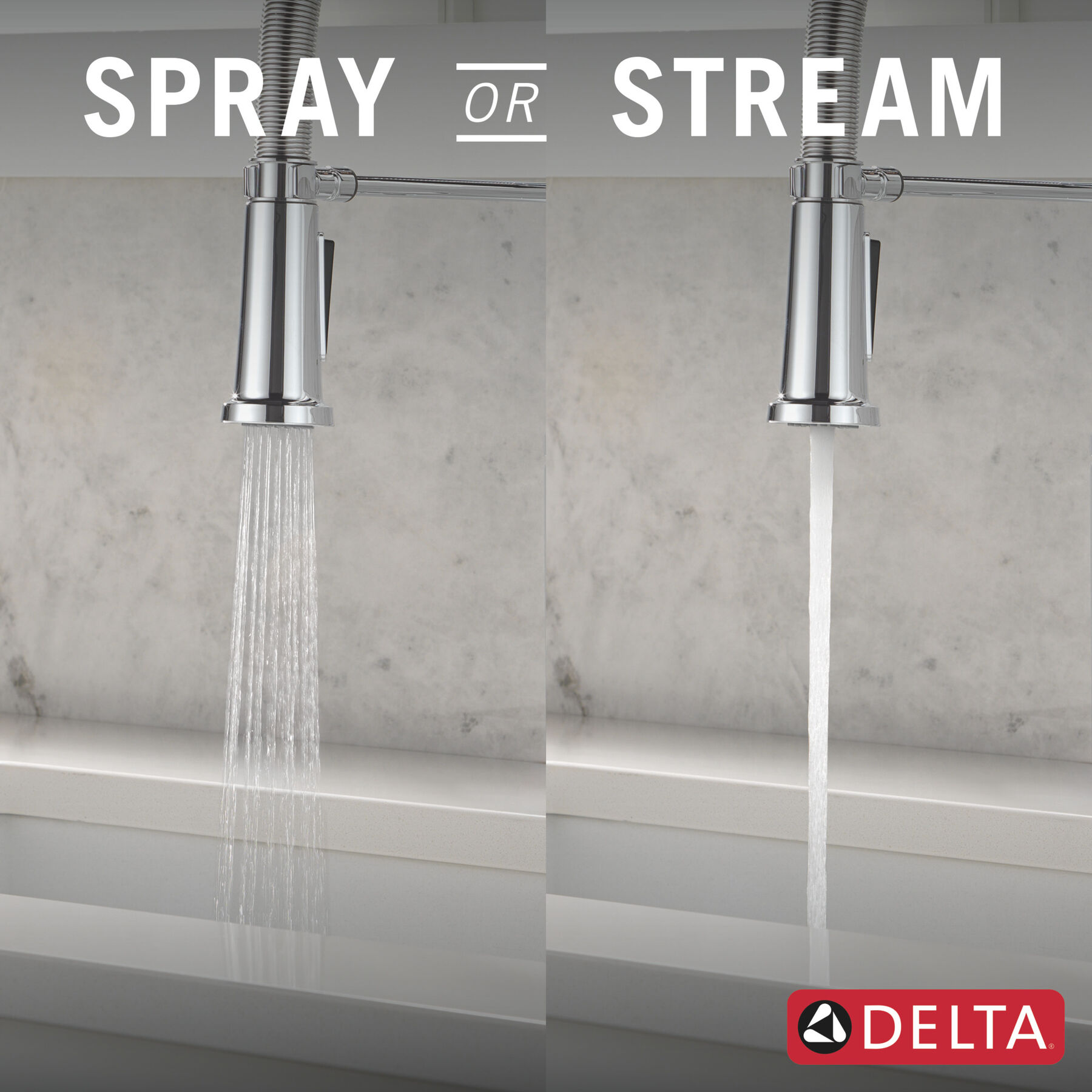 Single Handle Pull-Down Kitchen Faucet With Spring Spout in Chrome ...