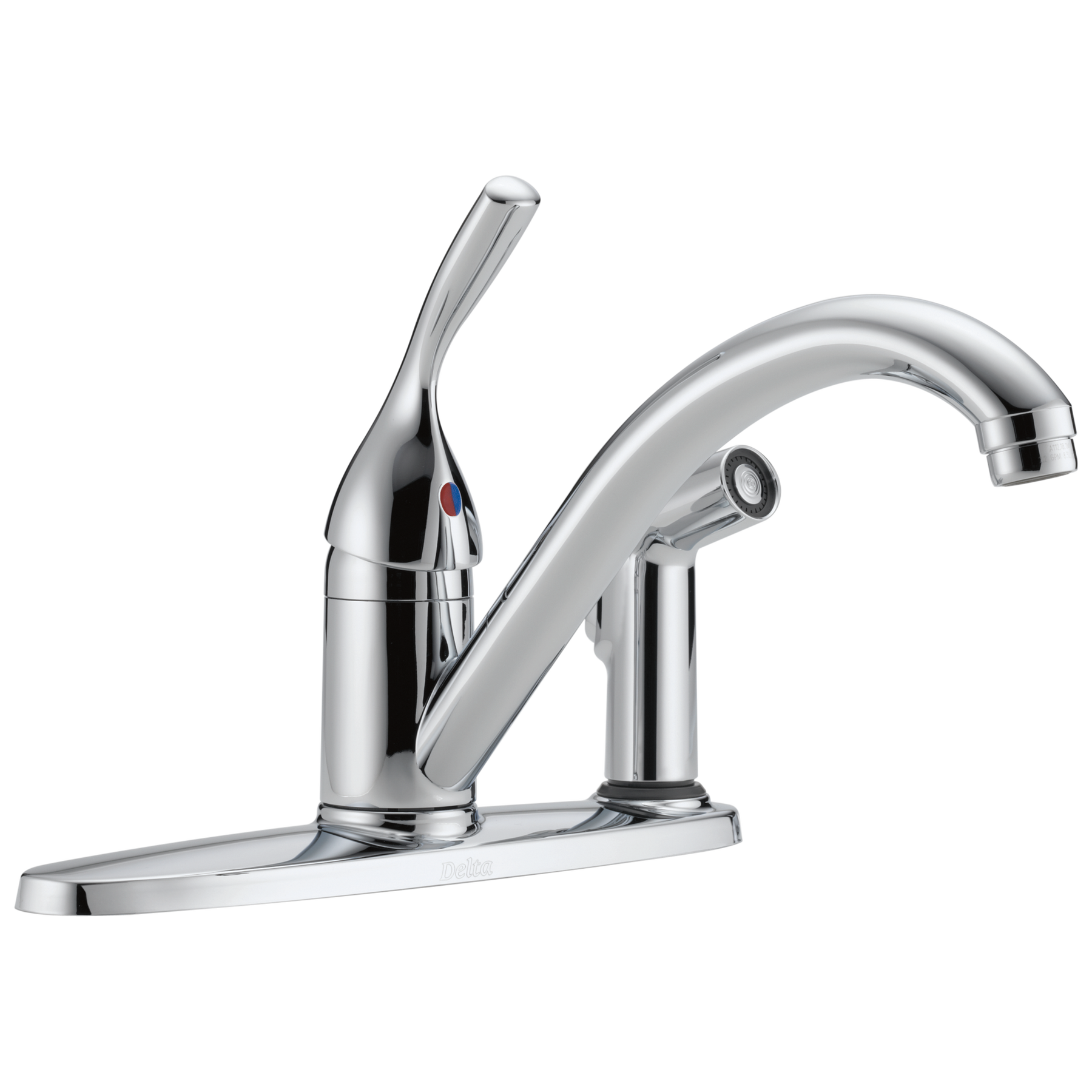 Single Handle Kitchen Faucet with Integral Spray in Chrome 300-DST ...