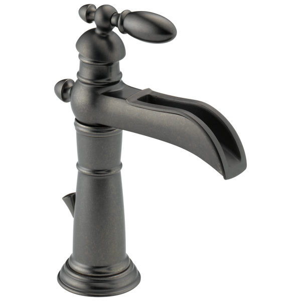 Single Handle Centerset Bathroom Faucet in Aged Pewter 554LF-PT | Delta ...
