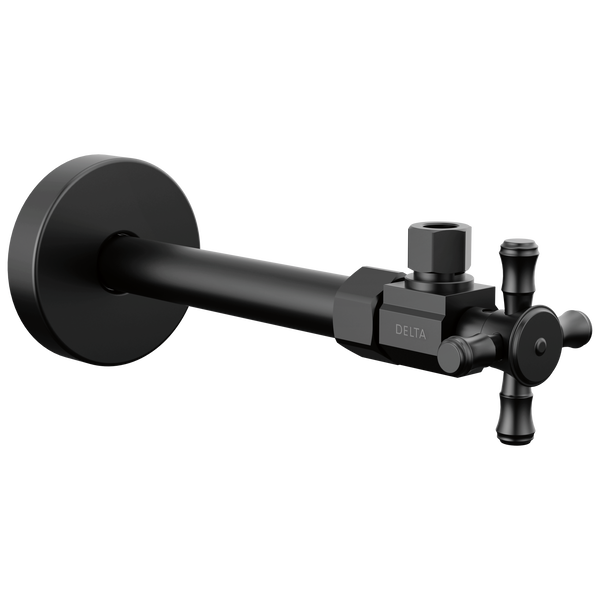 Angled Supply Stop Valve in Matte Black DT022202-BL | Delta Faucet