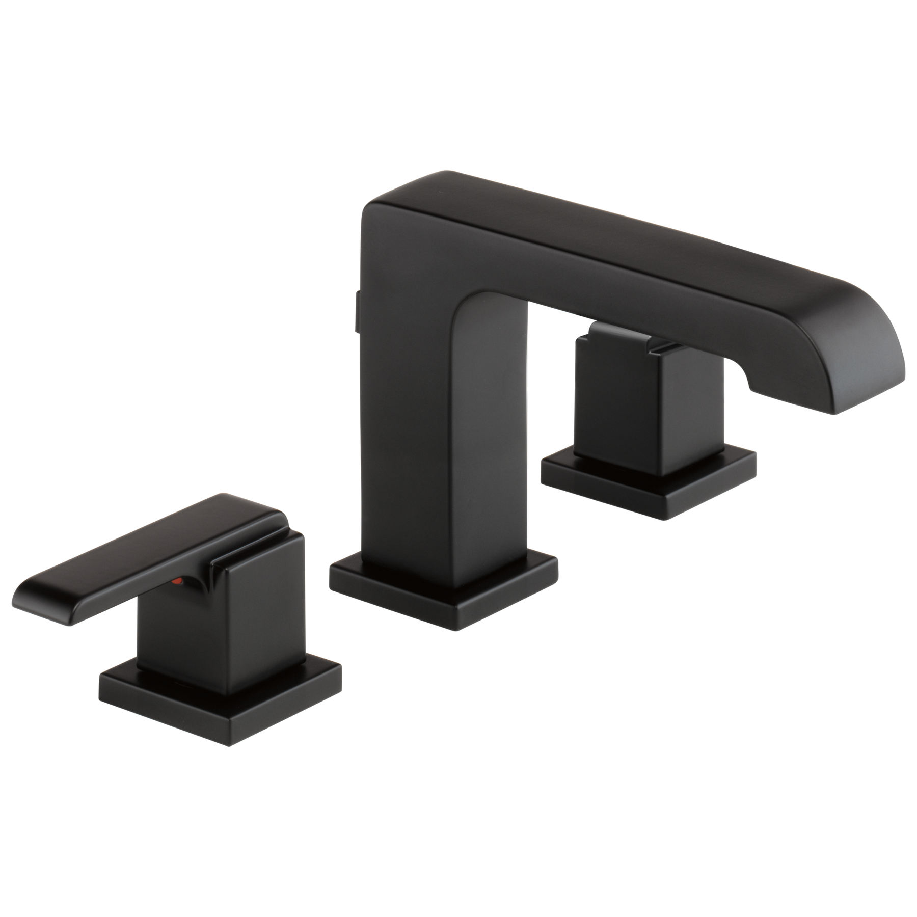 Two Handle Widespread Bathroom Faucet in Matte Black 3567-BLMPU-DST | Delta Faucet