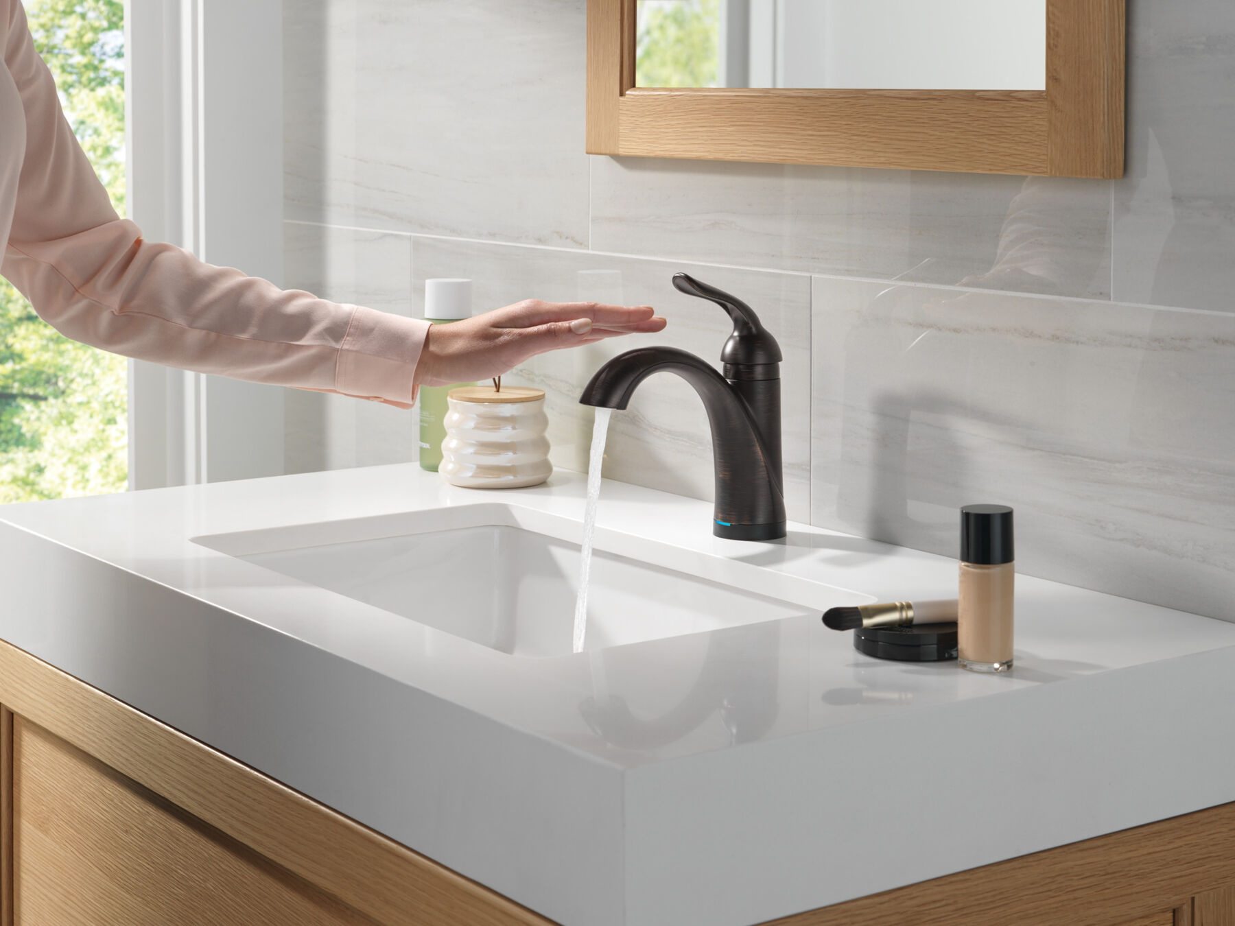 Touch2O® Bathroom Faucet with Touchless Technology in Venetian Bronze ...