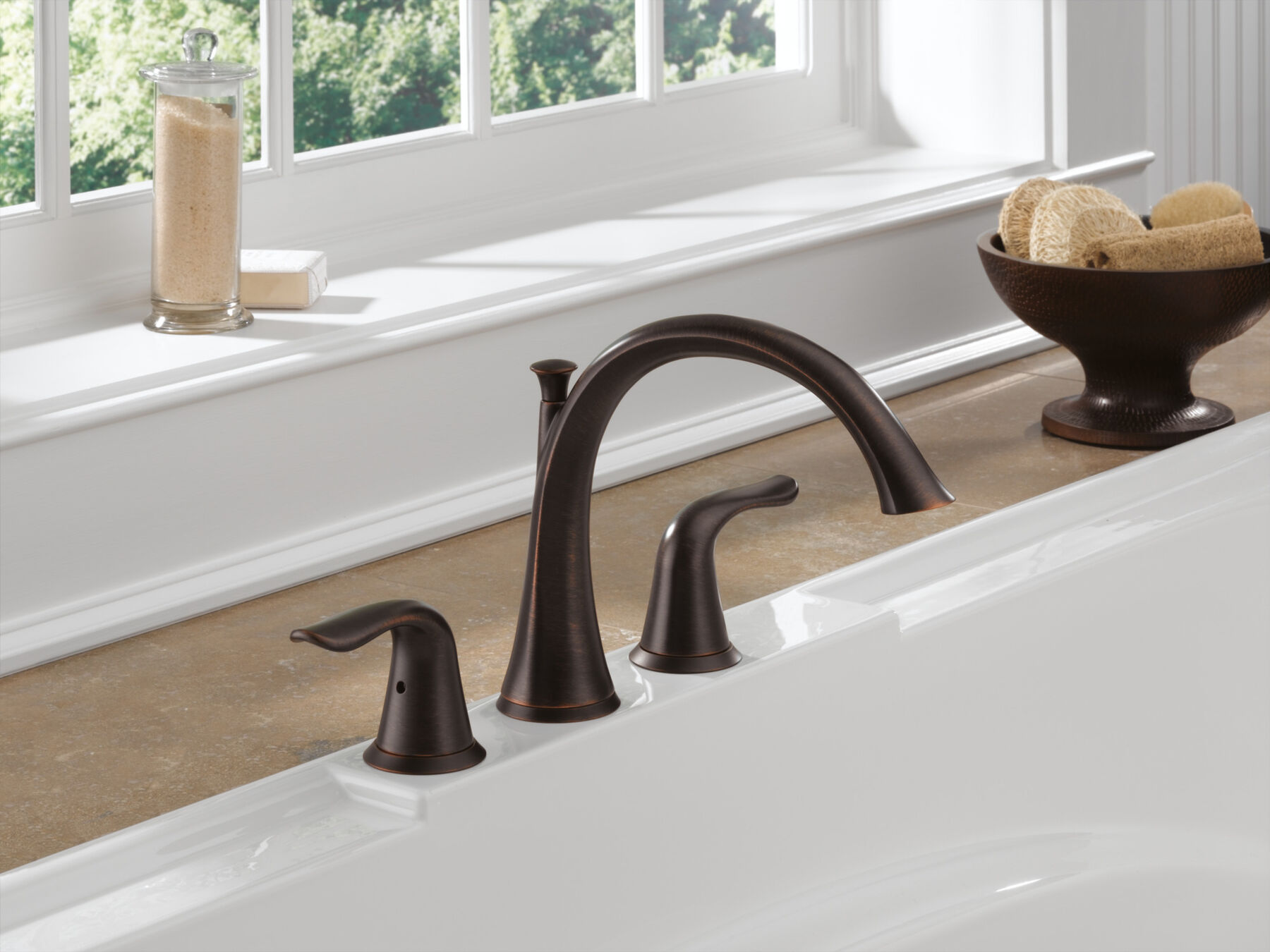 Roman Tub Faucet Trim 2L (Recertified) in Venetian Bronze T2738-RB-R ...