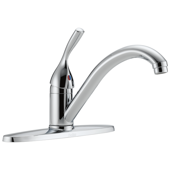 Single Handle Kitchen Faucet in Chrome 100-DST | Delta Faucet