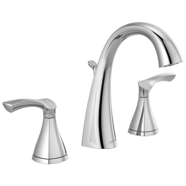Two Handle Widespread Bathroom Faucet in Chrome 35748LF | Delta Faucet