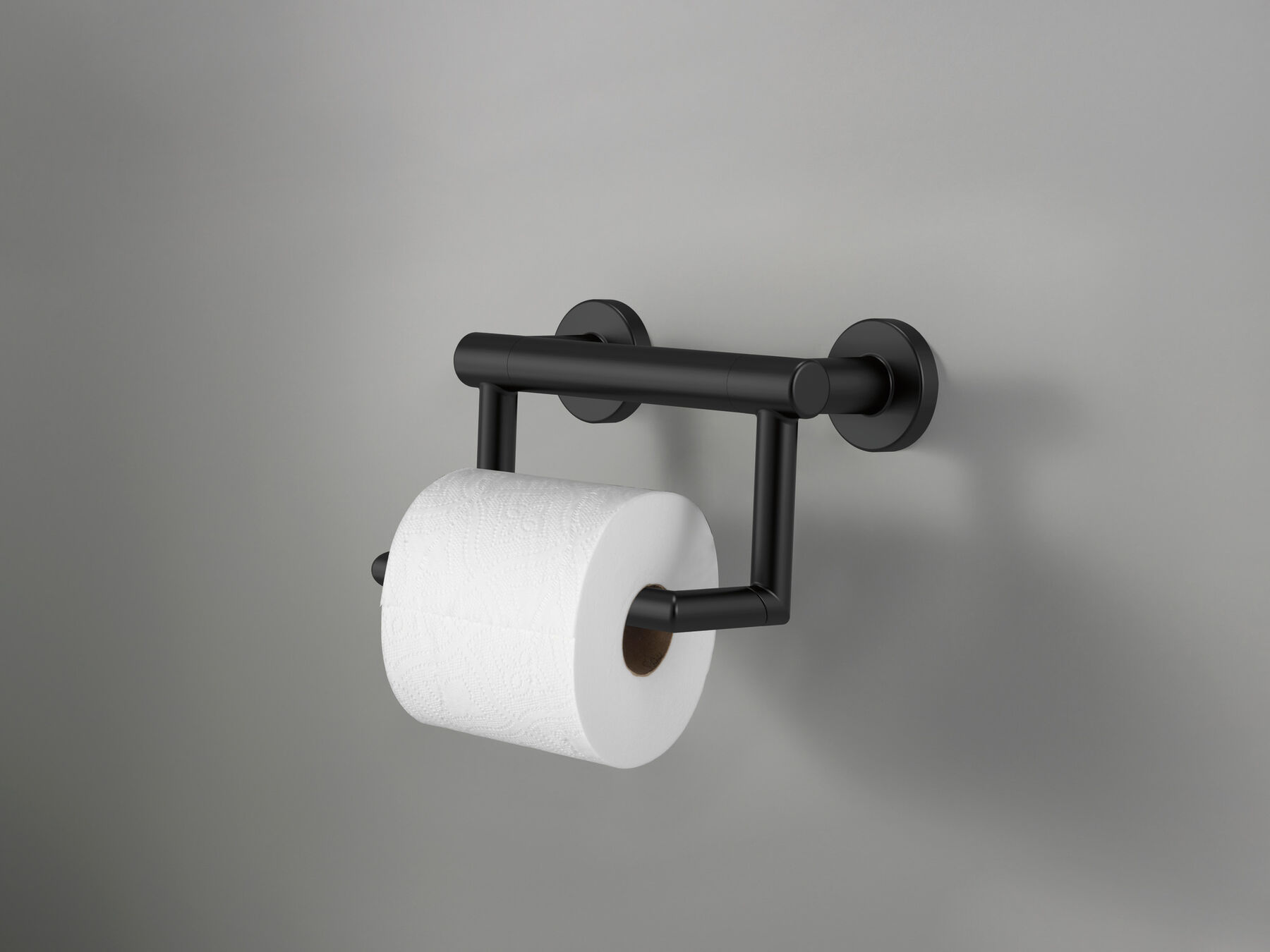 Delta Contemporary Tissue Holder with Assist Bar in Matte Black 41550 ...