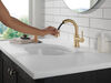 Single Handle Pull Down Bathroom Faucet in Champagne Bronze 559HAR-CZPD-DST | Delta Faucet