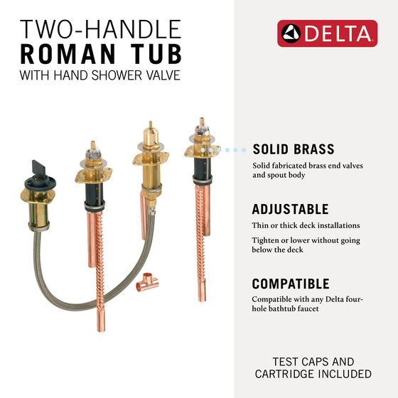 Two Handle Flexible Mount with Hand Shower R4707 | Delta Faucet