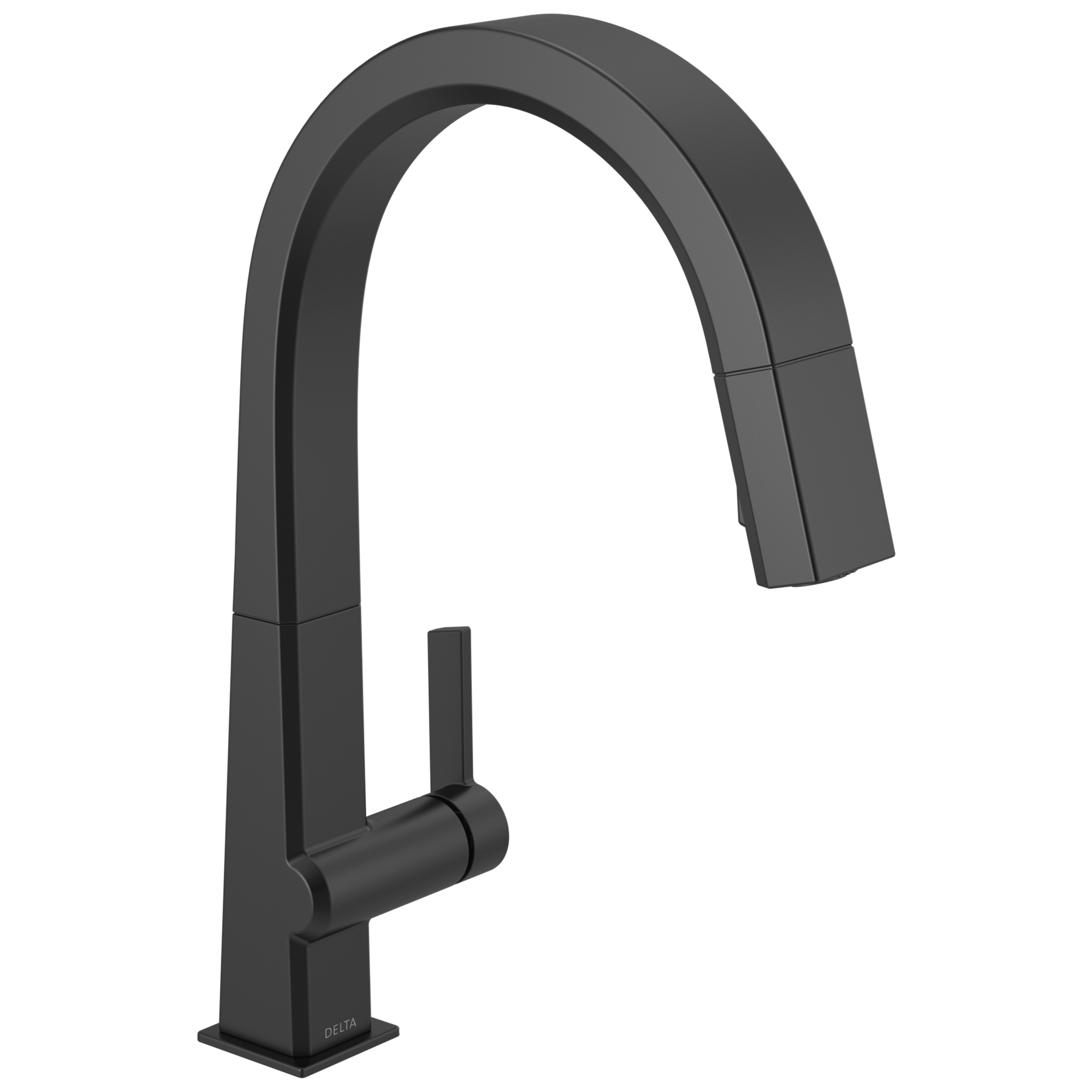 Single Handle Pull-Down Kitchen Faucet (Recertified) in Matte Black ...