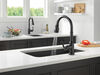 Single Handle Pull-Down Bar/Prep Faucet in Matte Black 9990-BL-DST ...