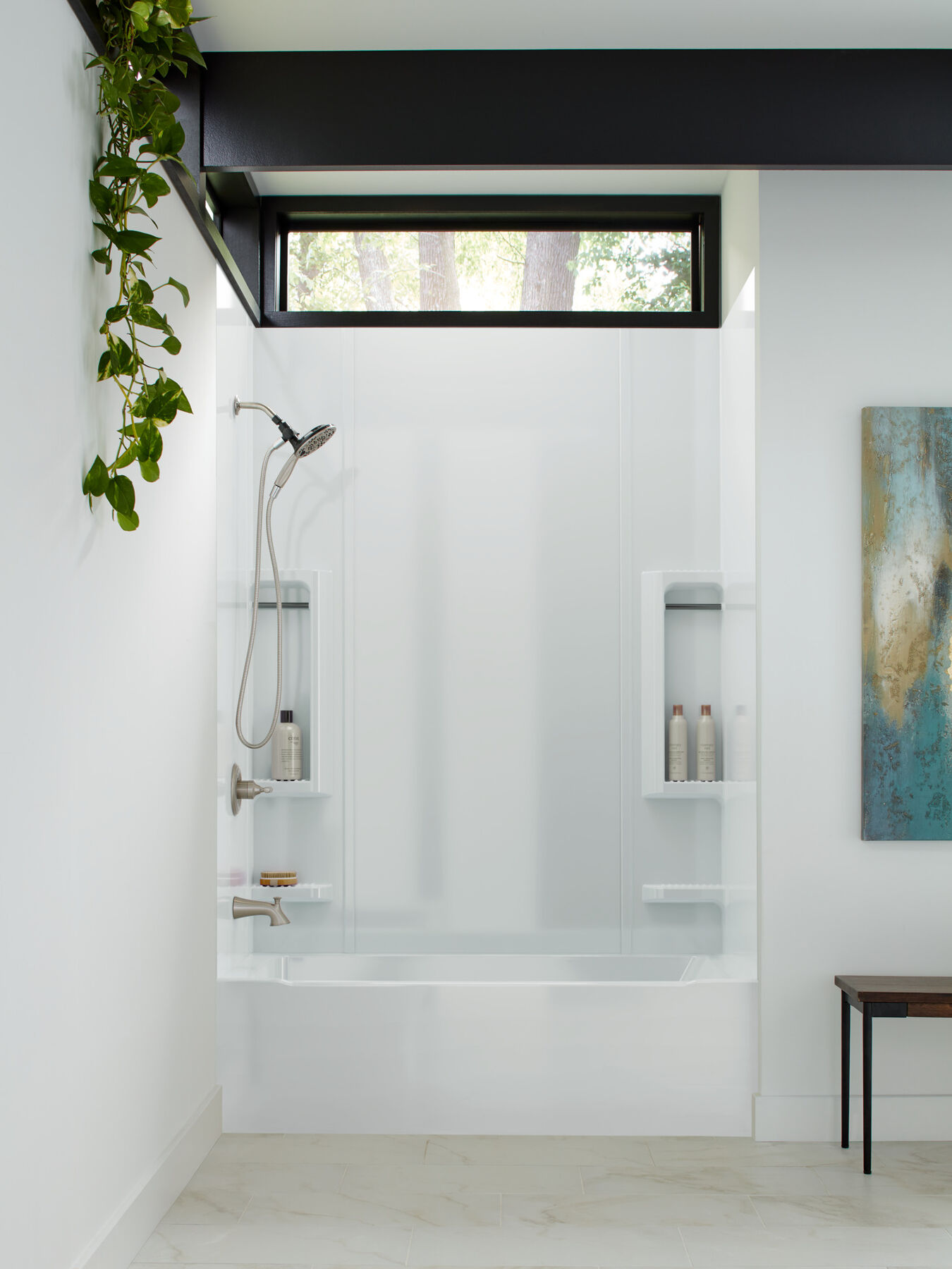 Bathtub Wall Set in High Gloss White 40164 | Delta Faucet