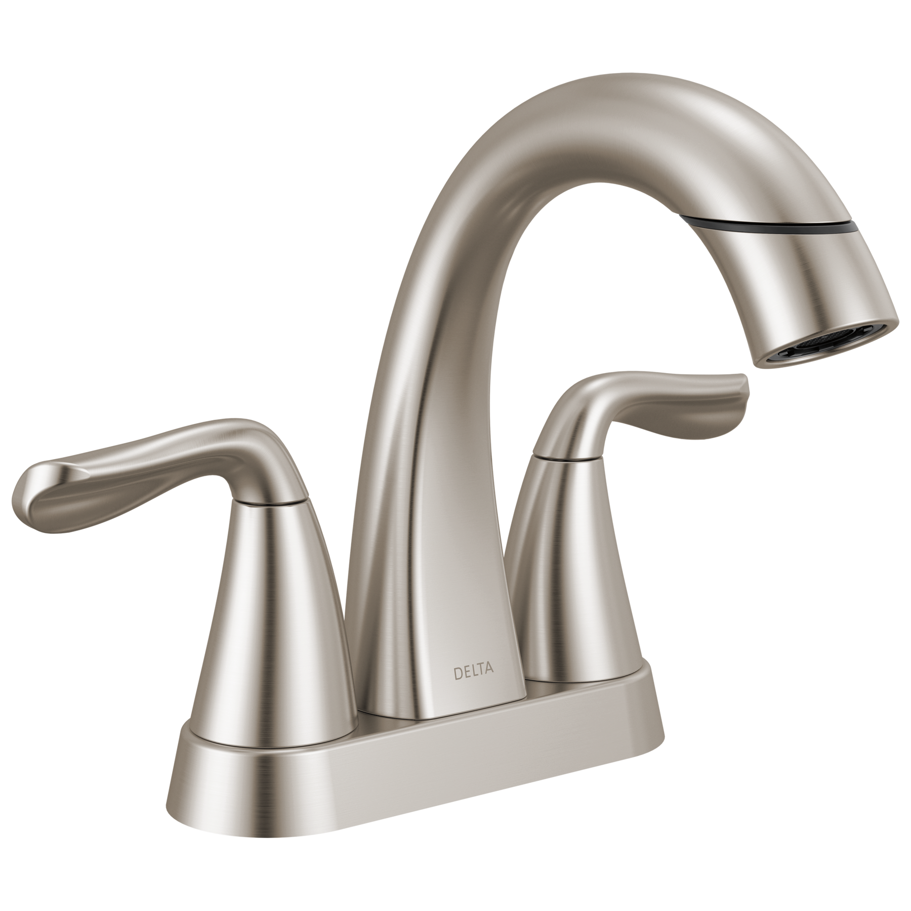 Two Handle Centerset Pull-Down Bathroom Faucet in Spotshield Brushed ...