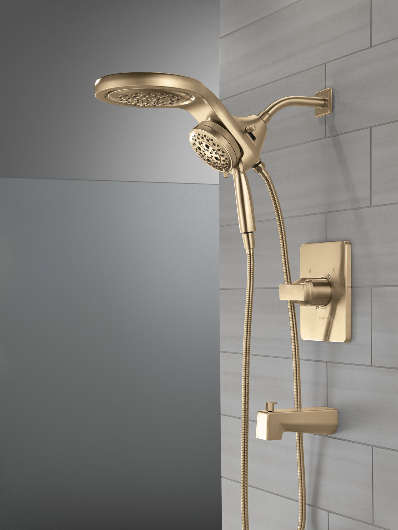 Monitor 14 Series Tub & Shower - Less Head in Champagne Bronze T14437 ...