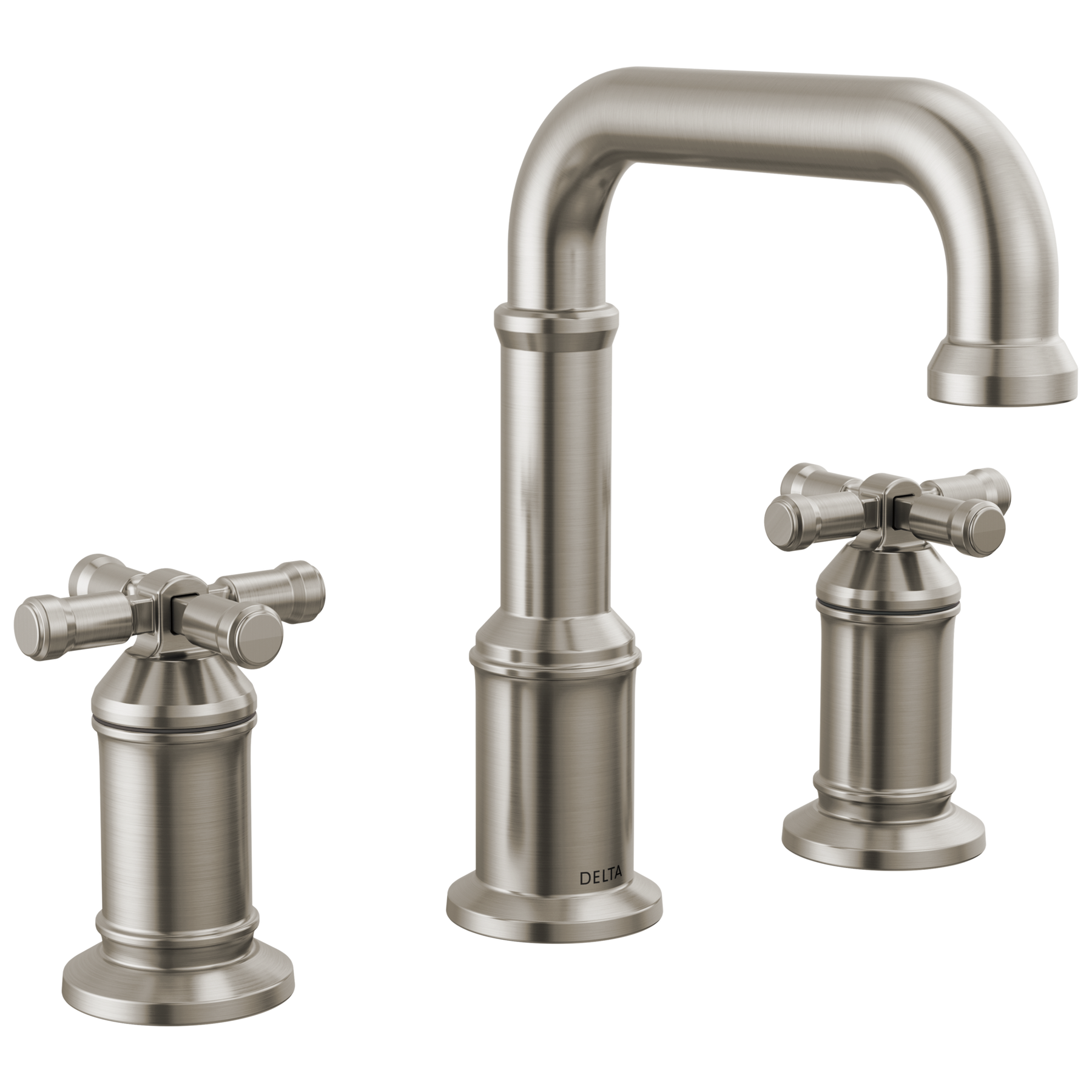 Two Handle Widespread Bathroom Faucet in Lumicoat® Stainless 3587-SS-PR-DST | Delta Faucet