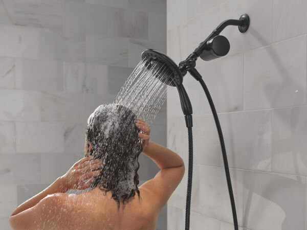 Shower Filter Attachment with 4-Setting In2ition® in Matte Black ...