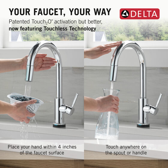 Single Handle Pull-Down Touch2O® Technology Kitchen Faucet with ...