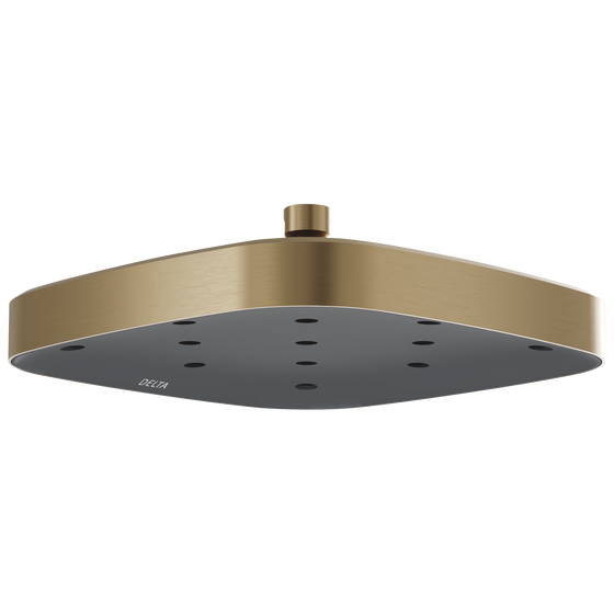 10" Square Single Function H2Okinetic® Showerhead in Champagne Bronze ...