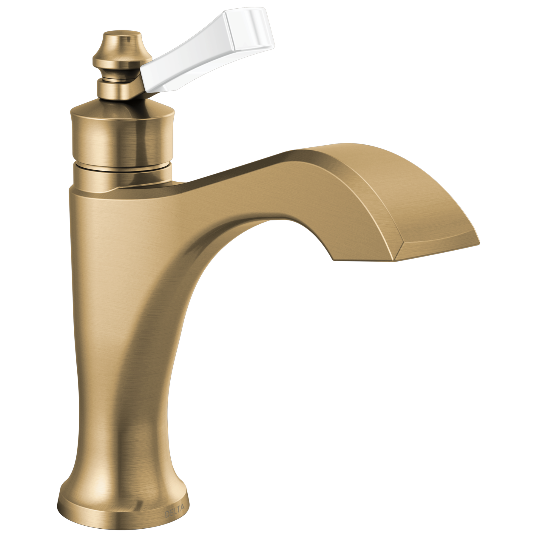 Single Handle Bathroom Faucet in Champagne Bronze / Porcelain 556-GSMPU ...
