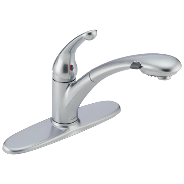 Pull-out Kitchen Faucet in Matte Chrome 470-MC | Delta Faucet