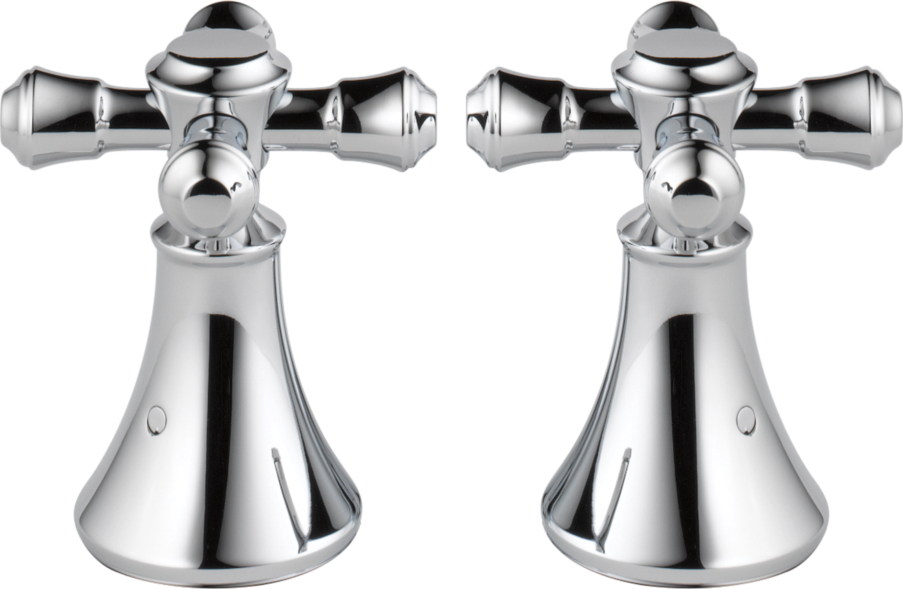 Metal Cross Handle Set - Roman Tub in Chrome H695 | Delta Faucet