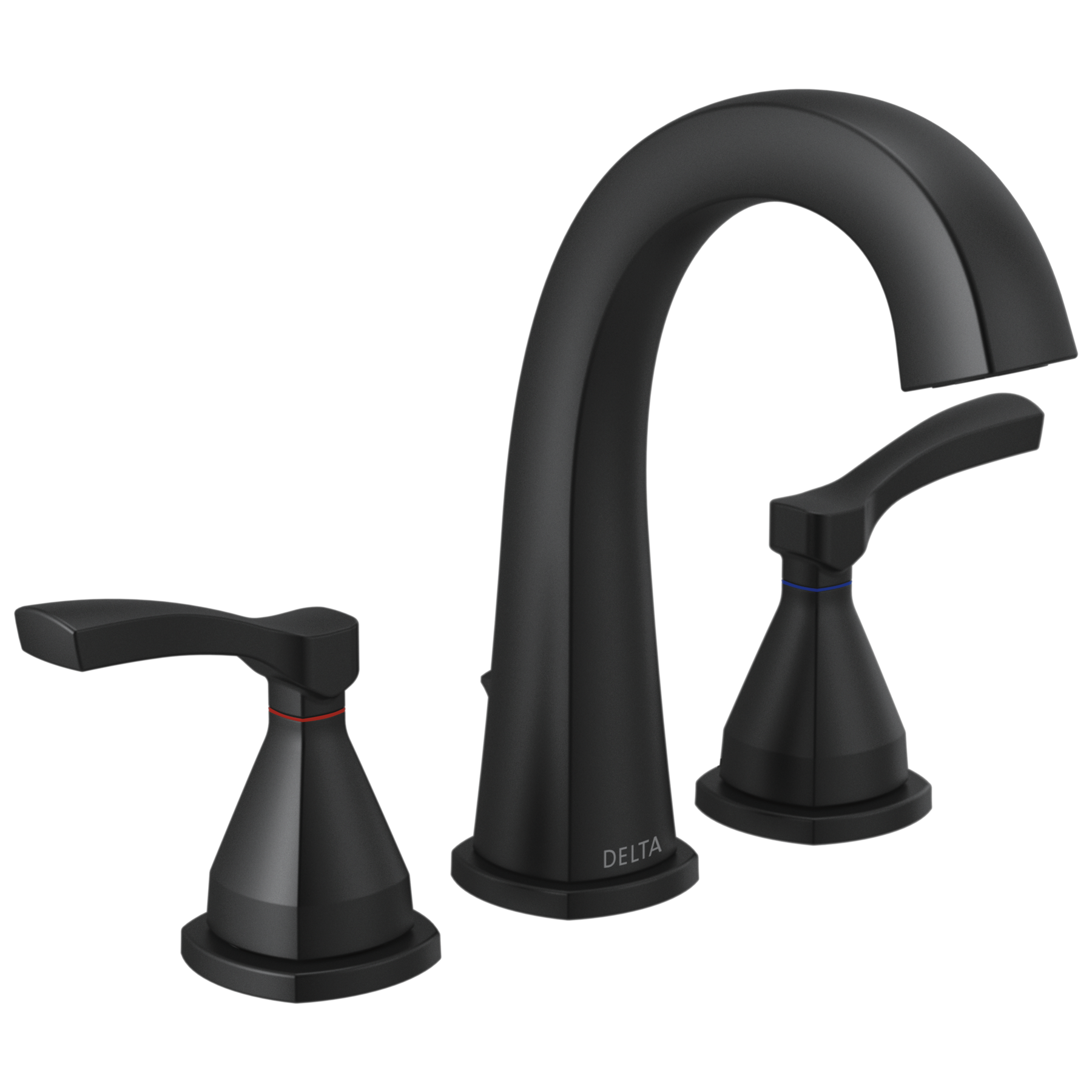 Two Handle Widespread Bathroom Faucet (Recertified) in Matte Black ...