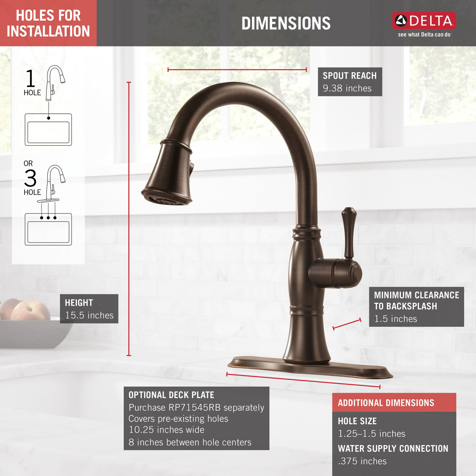 Single Handle Pull-Down Kitchen Faucet with ShieldSpray® Technology in ...
