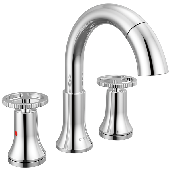 Two Handle Widespread Pull-Down Bathroom Faucet in Chrome 3558-PD-DST | Delta Faucet