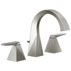 Two Handle Widespread Bathroom Faucet in Lumicoat Stainless 35546-SS-PR-MPU-DST | Delta Faucet