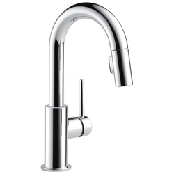 Single Handle Pull-Down Kitchen Faucet in Arctic Stainless 9159-AR-DST ...