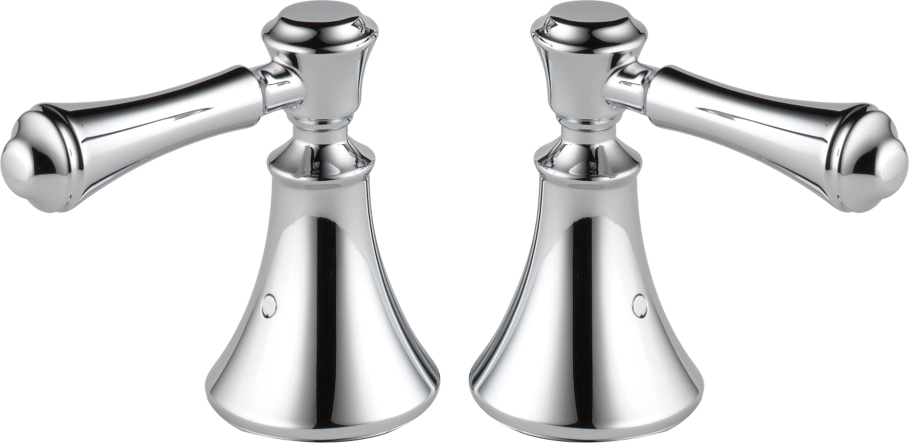 Metal Lever Handle Set - Roman Tub in Chrome H697 | Delta Faucet