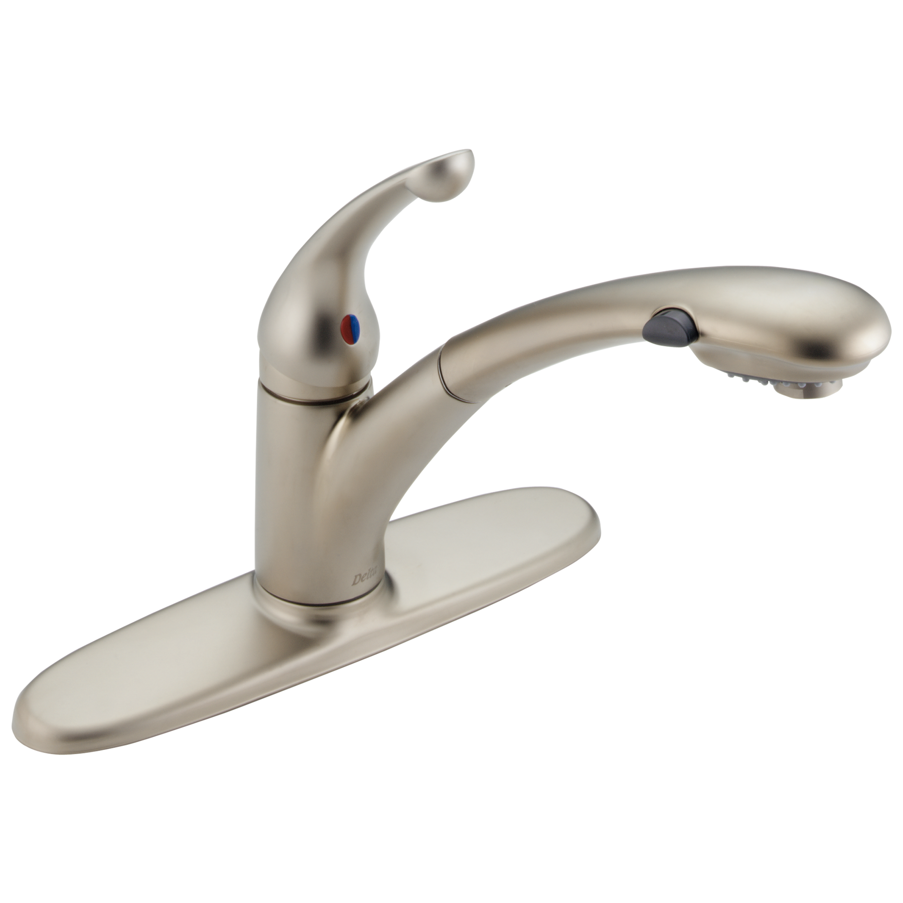 Pull-out Kitchen Faucet in Pearl Nickel 470-NN | Delta Faucet