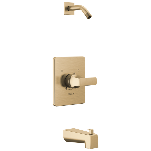 Monitor 14 Series Tub & Shower - Less Head in Champagne Bronze T14437 ...