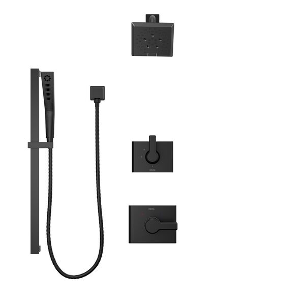 3-Setting Custom Shower Bundle in Matte Black FVS6-PV211-BL | Delta Faucet